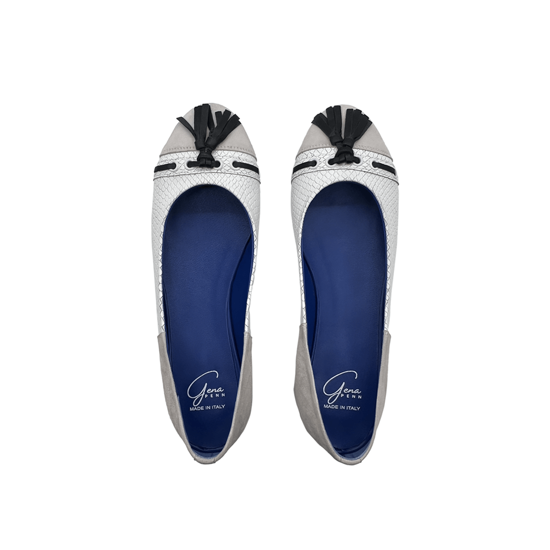 Adia Ballet Flats - Stormy Python – Gena Penn